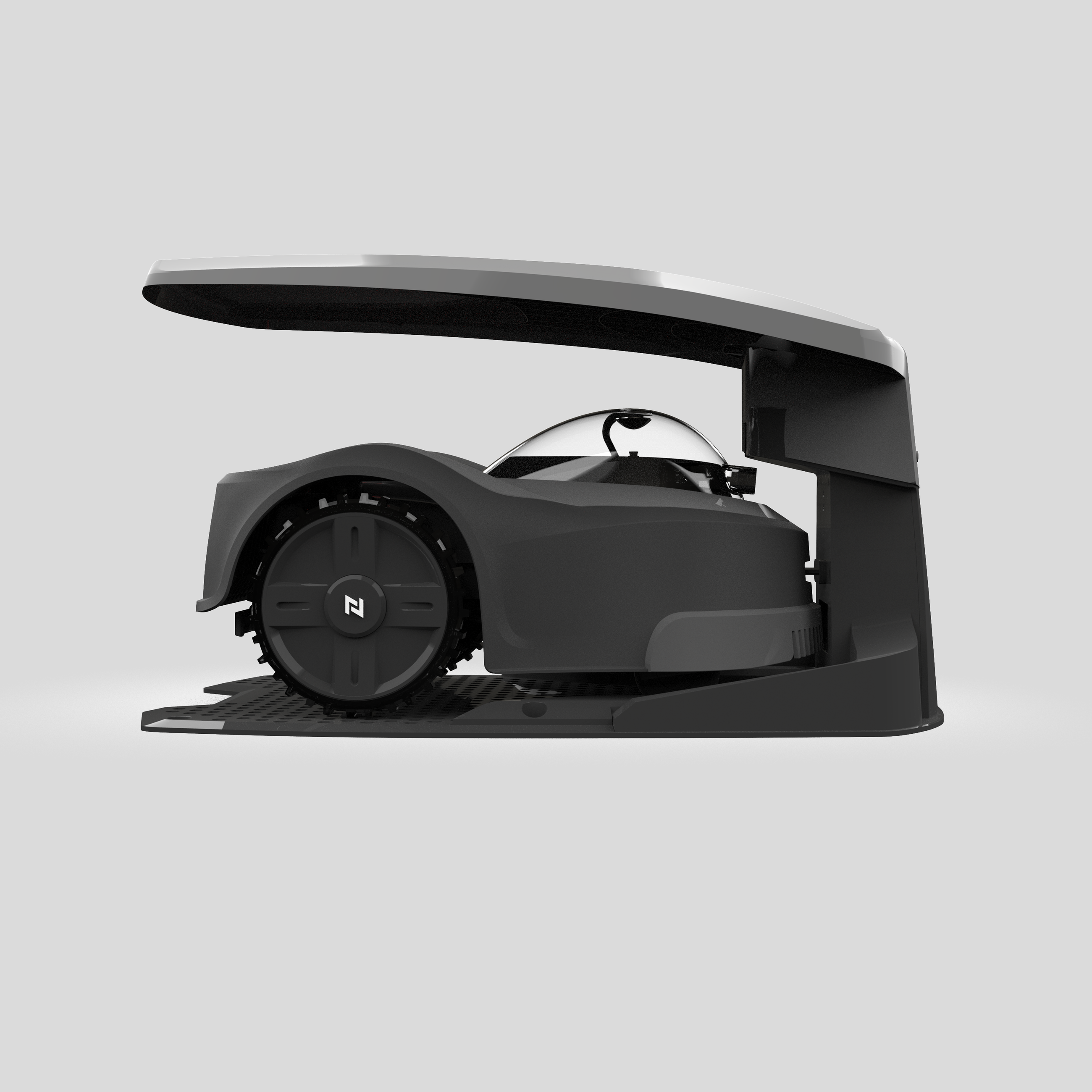 (Grey) NOVABOT Robot Mower Garage Roof, Lawn Mower Cover, Lawn Mower S